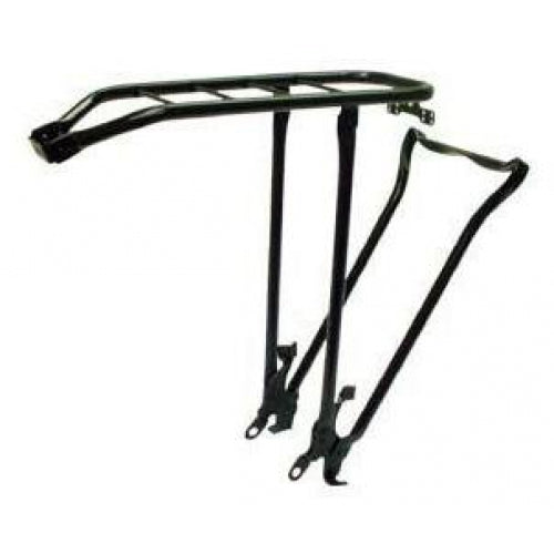 Steco Rear Rack - 26" - Black - Without folding stand – Plain Bicycle